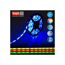 Näve näve LED-Streifen Stripe, 1-flammig, LED Stripe RGB, Tuya, Bluetooth, 5m, Fernbedienung, IP20, Dimmbar,19W, bunt|weiß