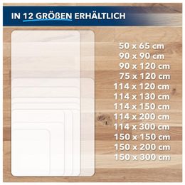 karathomeliving Bodenschutzmatte F&uuml;r Hartb&ouml;den Polypropylen Semi-transparent