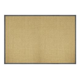 Karat Sisal-Teppich Amazonas Natur Bordüre: Graphit