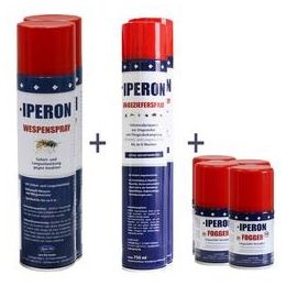 LYRA PET IPERON® 2 x 750 ml Ungezieferspray & 2 x 200 ml Fogger & 2 x 400 ml Wespenspray im Set