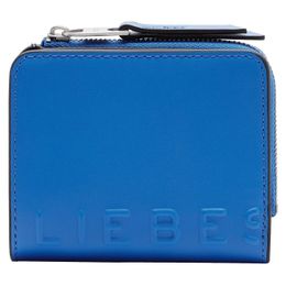 Liebeskind Berlin Geldbörse PAPER BAG LOGO CARTER Toni, in kompaktem Format, blau