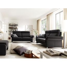 Home Affaire Polstergarnitur Mailand, Set: 3-Sitzer, 2-Sitzer und Sessel, wahlweise mit Move-Funktion, grau