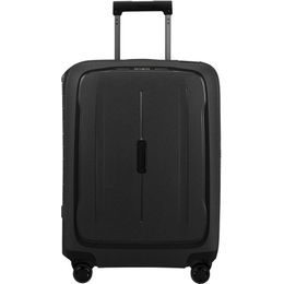 Samsonite Koffer ESSENS 55, 4 Rollen, Reisekoffer Hartschalenkoffer Koffer für Flugreisen TSA-Zahlenschloss, schwarz