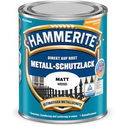 Metallschutzlack matt weiß 750 ml - hammerite