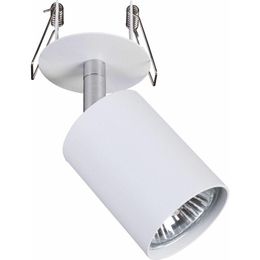 Licht-Erlebnisse - Einbauspot Decke Metall Weiß GU10 Flur Küche - Weiß