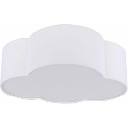 Licht-Erlebnisse - Weiße Deckenlampe Stoff wolki Kinder Wolkenleuchte - Weiß
