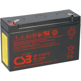 Bleiakku 6V 12Ah GP6120F2 Hitachi wartungsfrei agm Bleibatterie - CSB