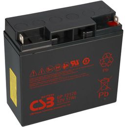 CSB - agm Bleiakku GP12170 12V 17Ah - M5 Flachpol - M5 b/n