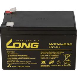 Kunglong - 1x Kung Long Akku 12V 14Ah Pb Batterie Bleigel WP14-12SE