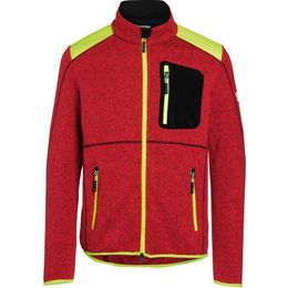 Kubler - Kübler Forest Strickjacke Light Rot/Warngelb m