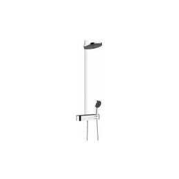 Hansgrohe Pulsify S Showerpipe 260, 2 Strahlarten mit ShowerTablet Select 400, 24240, Farbe: Chrom - 24240000
