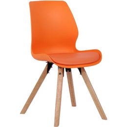 CLP - Stuhl Luna orange Kunststoff