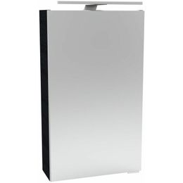 Fackelmann B.perfekt Spiegelschrank mit LED-Beleuchtung – Alibertschrank für Bad und Gäste-WC (40 x 68 x 15,3 cm) – sbc Badschrank mit Spiegel in Holz