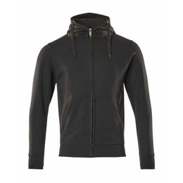 Kapuzensweatshirt gimont crossover mit Reißverschluss, Herren 51590 Gr. 2XL schwarz - schwarz - Mascot