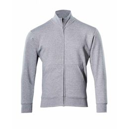 Sweatshirt lavit crossover mit Reißverschluss, Herren 51591 Gr. 2XL grau-meliert - grau-meliert - Mascot