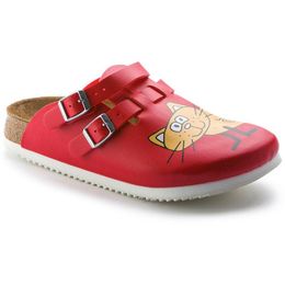 Clog Kay Superlauf, Birko-Flor, Cat Red, schmal, Größe 42 - Birkenstock