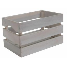 TrendLine - Holzbox weiß lasiert 33 x 23,5 x 20 cm (l x b ) Boxen