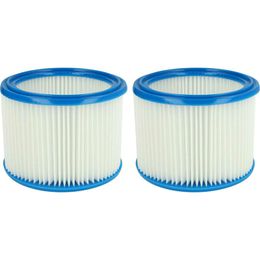 Filterset 2x Faltenfilter kompatibel mit wap EC-380 e, euro 45522, st 10, st 15, st 20 Nass- und Trockensauger - Filter, Patronenfilter - vhbw