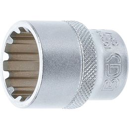 BGS-technic Steckschlüssel-Einsatz Gear Lock Antrieb Innenvierkant 12,5 mm (1/2) sw 22 mm
