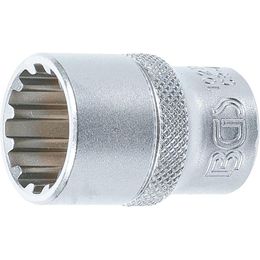 BGS-technic Steckschlüssel-Einsatz Gear Lock Antrieb Innenvierkant 12,5 mm (1/2) sw 18 mm