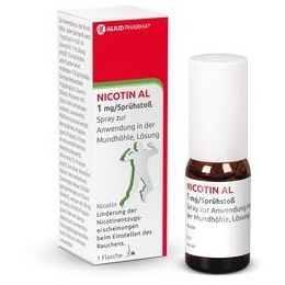 ALIUD Nicotin AL 1 mg/Sprühstoß Spray z.Anw.i.d.Mundhö. 1 St