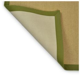 Karat Sisal-Teppich Amazonas Natur Bordüre: Taupe / Pistazie