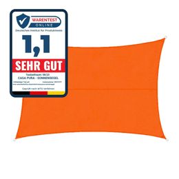 casa pura Wasserabweisendes Sonnensegel Orange