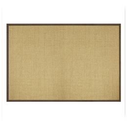 Karat Sisal-Teppich Amazonas Natur Bordüre: Sahara / Cappuchino