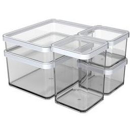 Rotho Premium Vorratsdosen-Set LOFT 5 tlg. transparent