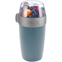 Westmark Mehrwegbecher, Kunststoff, (1-tlg), Müslibecher, 700 ml, Made in Germany, blau