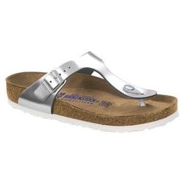 Birkenstock Gizeh Gr. 36 SFB metallic sliber