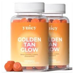 yuicy® Golden Tan Glow Beta-Carotin Gummies Hautvitamine für Bräune 120 St