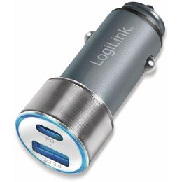 Logilink KFZ USB-Lader PA0252, 2-fach, 36 W, 1x USB-A, 1x USB-C