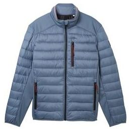 Tom Tailor Herren Hybrid Jacke, blau, Uni, Gr. XL