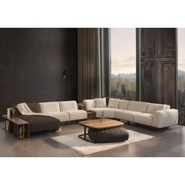 JVmoebel Ecksofa Luxus Ecksofa U-Form Polster Sofa Couch Wohnzimmer Möbel Textil