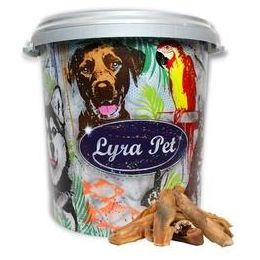 5 kg LYRA PET® Rinderkopfhaut goldbraun, dunkel in 30 L Tonne