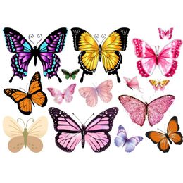 Festivalartikel Kindertattoo Schmetterling Butterfly Kindertattoos Abwaschbar Geburtstag Tattoo
