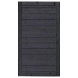 Plus Einzeltor Klink 100 x 163 cm schwarz Planken 2,7/0,7 x 14 x 177 cm