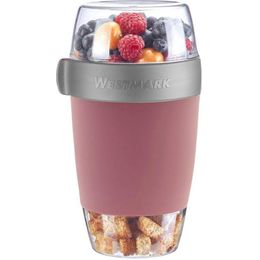 Westmark Mehrwegbecher, Kunststoff, (1-tlg), Lunchpot, 1150 ml, Made in Germany, rosa