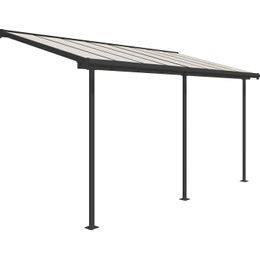 Palram - Canopia Terrassendach Sierra, BxT: 447x230 cm, Bedachung Dachplatten, grau, UV-beständig, grau