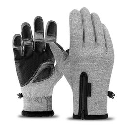 Lubgitsr Fleecehandschuhe Winter Thermo-Handschuhe Herren Damen Touchscreen Anti-Rutsch