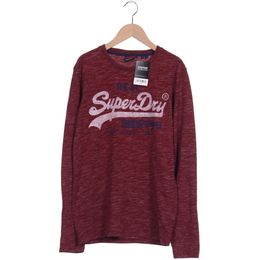 Superdry Herren Langarmshirt, bordeaux