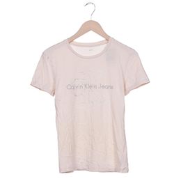 Calvin Klein Jeans Damen T-Shirt, beige, Gr. 38