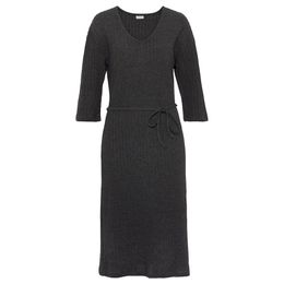 Lascana Knitted dress female Black size 32/34