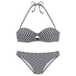 JETTE Bikini Damen Gr&ouml;&szlig;e XXS schwarz / wei&szlig;