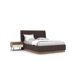 JVmoebel Schlafzimmer-Set Modern Schlafzimmer Bett 2x Nachttische Holz Komplett 3tlg Luxus