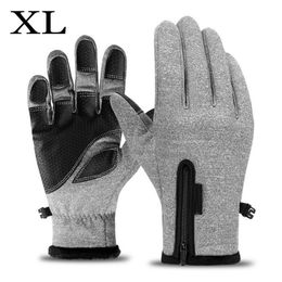 Lubgitsr Fleecehandschuhe Winter Thermo-Handschuhe Herren Damen Touchscreen Anti-Rutsch