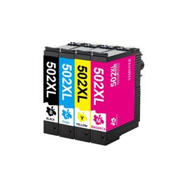 STAROVER 4 pack 502XL für Epson Expression Home XP-5100 WF-2865DWF Tintenpatrone (4er-Pack)