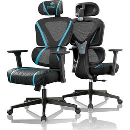 EE EUREKA ERGONOMIC Gaming-Stuhl (Rollen Chefsessel mit Mesh 360°drehbar Höhenverstellbar)
