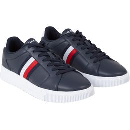 Tommy Hilfiger Sneaker, Leder, Schnürung, für Herren, blau, 42